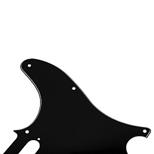 Yootones 8 Hole Tele Guitar Pickguard Scratch Plate Compatible with USA/Mexican Fender Telecaster (3Ply Black)