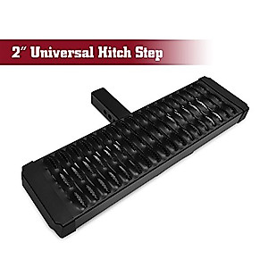 TAC STHT-U01 Aluminum Hitch Step Universal Fit 2" Rear Hitch Receivers with No Drop
