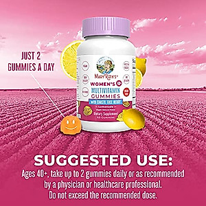 MaryRuth's Multivitamin for Women 40+ | Sugar Free | Vegan Womens Vitamins | Immune Support Daily Women's Multivitamin + Chasteberry | Hair, Skin and Nail Gummy Vitamins for Women | 60 Count