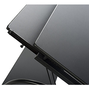 OneSpace Stanton Computer Desk with Pullout Keyboard Tray, Black