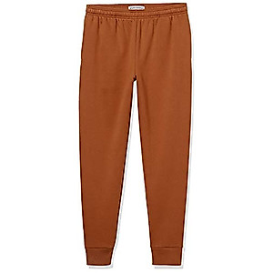 Amazon Essentials Men's Fleece Jogger Pant, Nutmeg, Medium