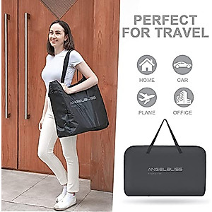 ANGELBLISS 3 in 1 Rocking Bassinet & Baby Bassinet Bedside Crib, One-Second Convert Travel Portable Bassinet Newborn Baby (White)