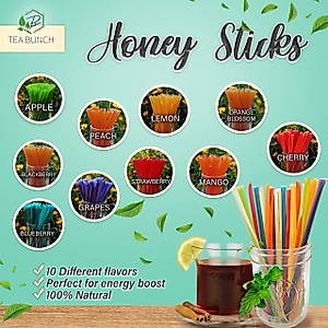 Tea Bunch Tea Variety Tea Bags 40 Tea Bags Individually Wrapped Herbal Tea Bags and Twinnings Black Tea Variety Pack Comes in 8 Types of Teas with 20 Honey Sticks 61.0 Count