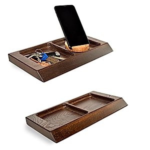 Wood Floating Shelves Set of 2-Rustic Shelf 12 inch Wide Wooden Wall Shelves for Living Room Bedroom Kitchen Bathroom Brown Color Deep -12"x6.5"