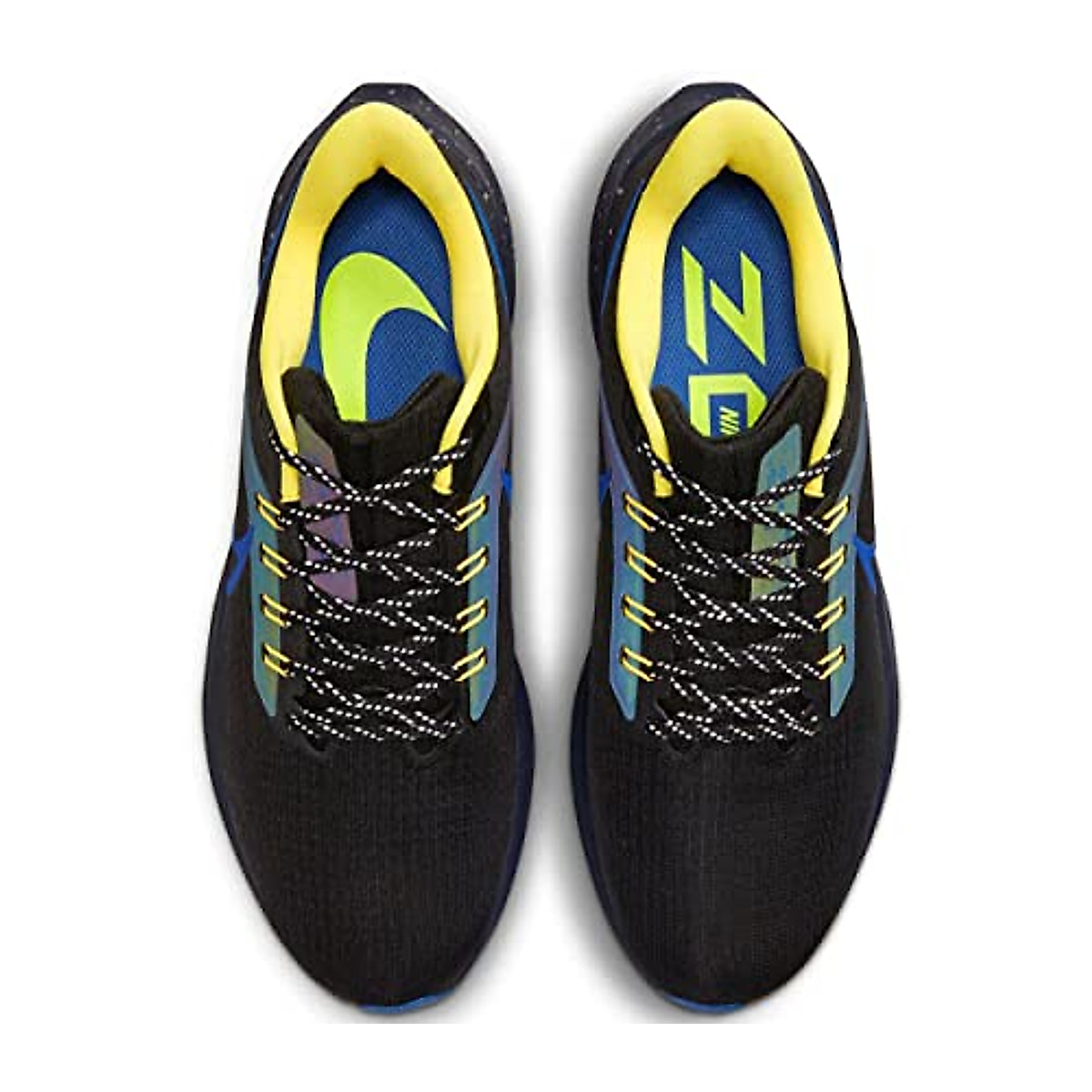 Nike Men's Air Zoom Pegasus 39 Running Shoe (Black/Hyper Royal-Thunder Blue, 10.5)