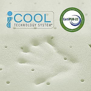BioPEDIC 8 Inch Green Tea Infused Medium Plush Memory Foam Mattress in a Box - Fiberglass Free - Breathable Cooling Mattress - Twin XL