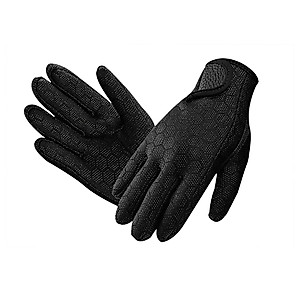 IPENNY Womens Girls Neoprene Wetsuit Gloves Super Stretch Diving Gloves 1.5mm Anti-Slip Scuba Surfing Swimming Snorkelling Gloves Sailing Kayaking Canoeing Watersports Activities Thermal Gloves