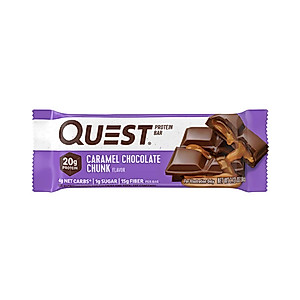 Quest Nutrition Protein Bar (Caramel Chocolate Chunk, 12 Count (Pack of 2))