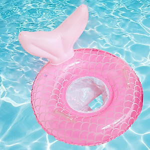 Baby Swimming Float,Inflatable Baby Swim Ring with Seat for Infant/Toddler 6-48 Months,Children Waist Float Ring(Pink)