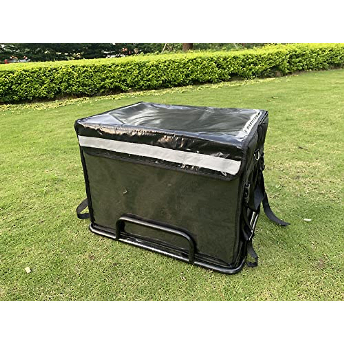 SAMC Pizza Food Delivery Bag Bundle with Rear Rack for Motorcycle Delivery Drivers