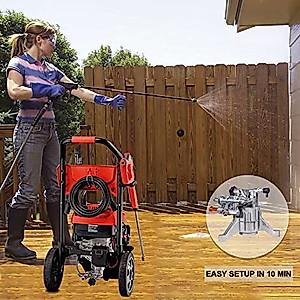 TOOLCY 7/8" Shaft Vertical Pressure Washer Pump - Max 3100 PSI @ 2.5 GPM OEM & Power Washer Pump for Gas Washer - Pre-Filling Gear Oil - More Replacements: Simpson, Ryobi, Honda, etc.