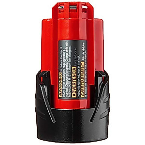 Milwaukee 48-11-2401 Genuine OEM M12 REDLITHIUM 12 Volt 1.5 Amp Compact Lithium Ion Battery with Overload Protection for Cordless Power Tools