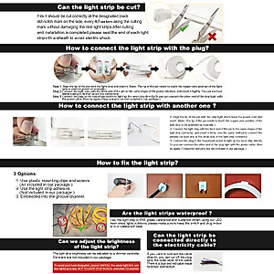 qnnp LED Neon Rope Light 16.4ft/5m LED Lights Strip AC110-120V Waterproof Cuttable Flexible Neon Strip Lights for Indoor&Outdoor Decoration Kitchen Bedroom Garden Hotel (Power Adapter Included)