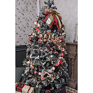 EPLST 3 Pack/17.7 FT Flower Garland Fake Flower Rose Vine Hanging Plant Lifelike Silk Decorative for Wedding Arch Garden Wall Home Party Hotel Office Arrangement Decoration