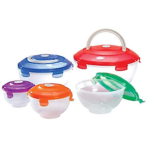 Fox Valley Traders Locking Bowl Set With Handles, 10 Piece Set