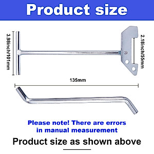 FullMayPro Garbage Disposer Unjamming Wrench/WRN-00 Garbage Disposal Wrench Tool,Garbage Disposal Unjamming Wrench/Garbage Disposal Wrench for Dislodge Jams or Clutter From Above The Sink（Silver Kit）