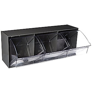 Quantum QTB303 Clear 7-3/4-Inch by 23-5/8-Inch by 9-1/2-Inch Tip Out Bin System, Gray