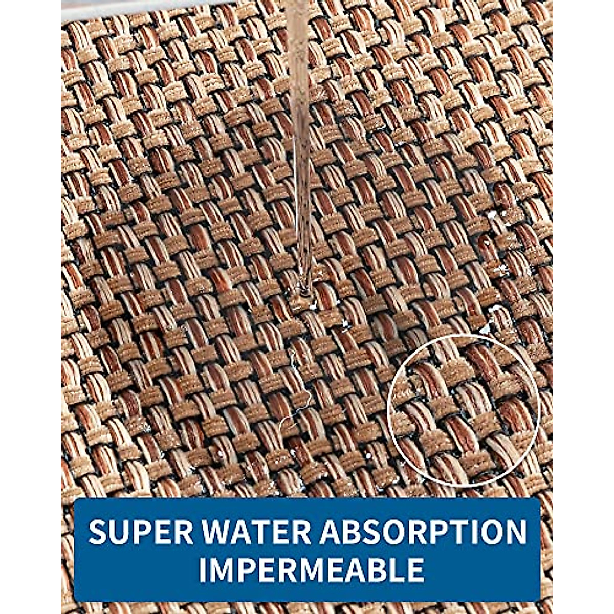 Kitchen Rugs and Mats Non Skid Washable, Absorbent Runner Rugs for Kitchen, Front of Sink, Kitchen Mats for Floor (Beige, 20"x47")