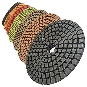 STADEA Premium Grade Wet 6" Diamond Polishing Pads Set For CONCRETE Polish