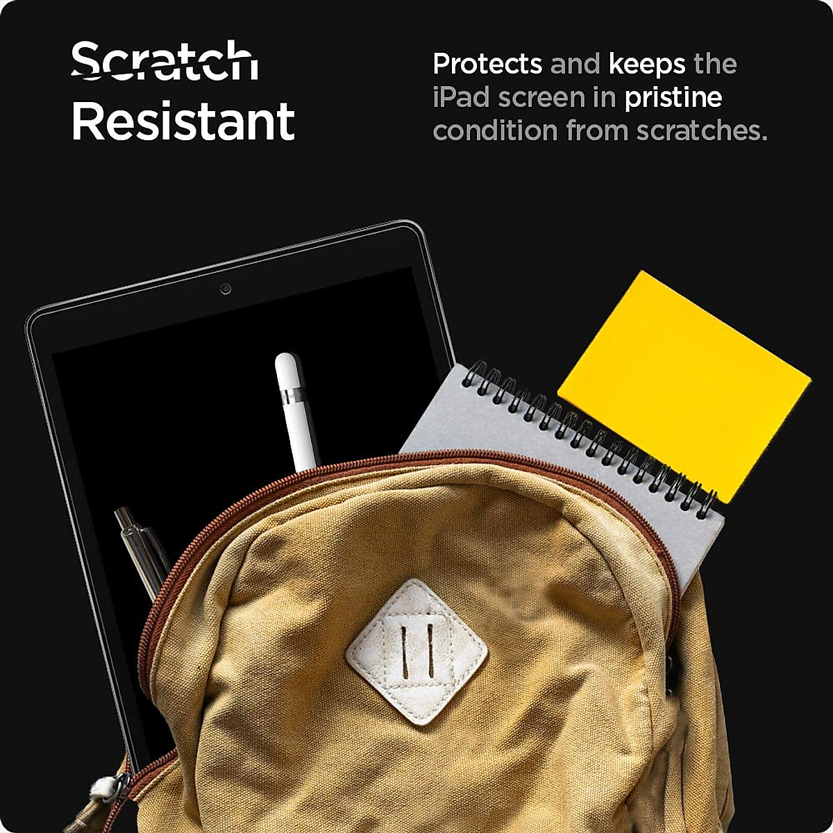 Spigen Tempered Glass Screen Protector [GlasTR Slim] Designed for iPad 10.2 inch (9th (2021) / 8th (2020) / 7th (2019) Generation) [9H Hardness/Case-Friendly]