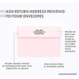 Personalized Girls Stationary with Envelopes FLAT NOTE CARDS, Heart Stationary with Envelopes, Personalized Girls Note Cards with Heart Note Cards with Envelopes, Your Choice of Colors and Quantity