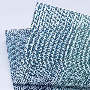 WaoDoing Placemats, Placemats for Dining Table, Heat Resistant Place Mats for Kitchen Table, PVC Table Mats, Easy to Clean, Set of 6