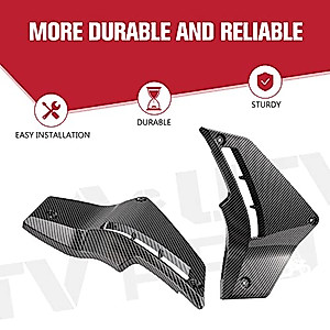 Ryker Lower Fairing Panels Kit, A & UTV PRO Carbon Fiber Pattern Lower Panels Fairing Pads Protector Trim Cover for Can-Am Ryker All Models Accessories, 2PCS