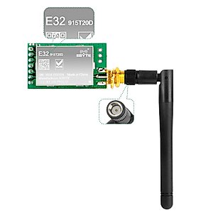 Gowoops SX1276 LoRa Radio Wireless 862-930MHz 915MHz UART Serial Module Transmitter Receiver + 915Mhz 3dBi SMA Antenna, Compatible with Arduino STM32 51 Single Chip Microcomputer