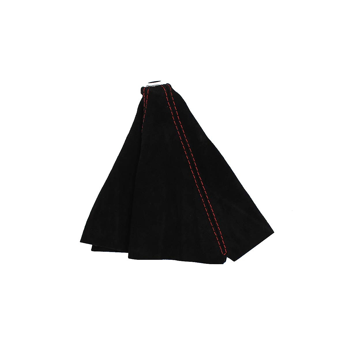 XtremeAmazing Black/Red Stitching Suede Manual Shifter Shift Boot Knob Cover + 5 Speed Manual Shift Knob with M10x1.5 Screw Nuts Adapter for JDM Honda Acura