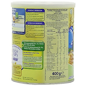 Nestle Cerelac, Honey and Wheat with Milk (From 12 Months), 14.11-Ounce Cans (Pack of 4)