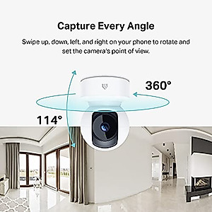 Kasa 4MP 2K Security Camera Outdoor Wired & 2K Security Camera for Baby Monitor Pan Tilt, 4MP HD Indoor Camera with Motion Detection, Two-Way Audio, Night Vision