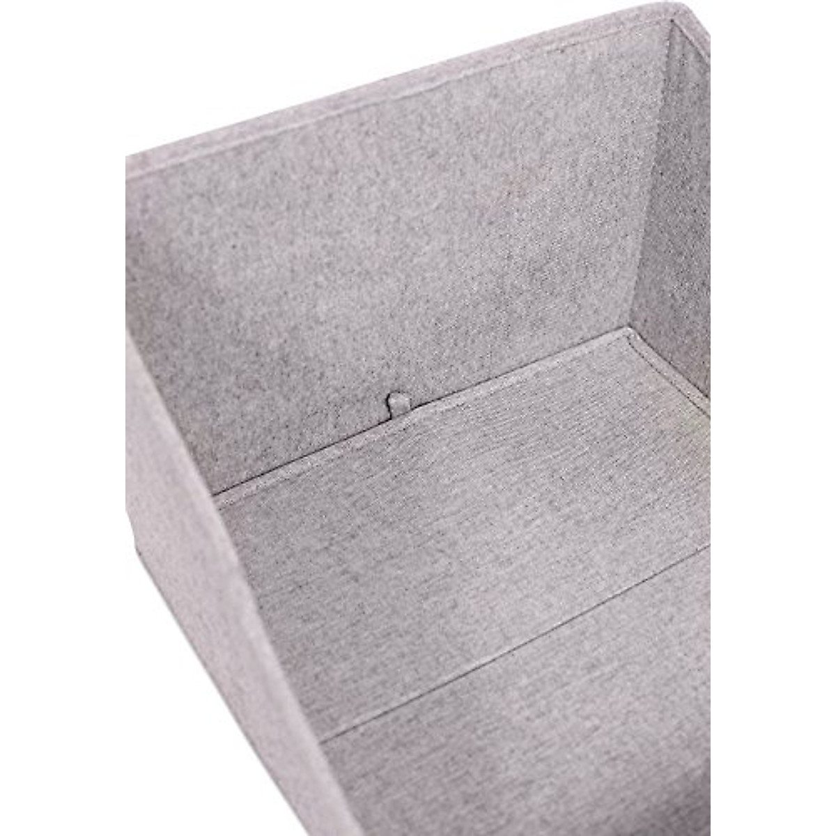 Internet's Best Open Cloth Storage Bin - Closet Shelf Storage Box - Organize Sheets Blankets Towels Sweaters Scarfs - Grey (1 Pack)