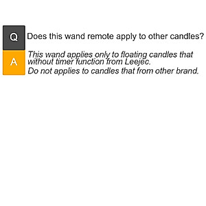 Leejec Wand Remote for Magic Floating Candles, Two Button Wand, for Floating Candles Without Timer Function of The Same Brand Only