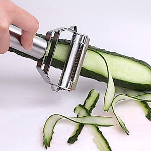 For Creative 2 In 1 Vegetable & Fruit Peeler Stainless Steel Potato Grater Melon Planer Kitchen Peeling Tool Ultra For S Fruit Peeler Tool For Kitchen