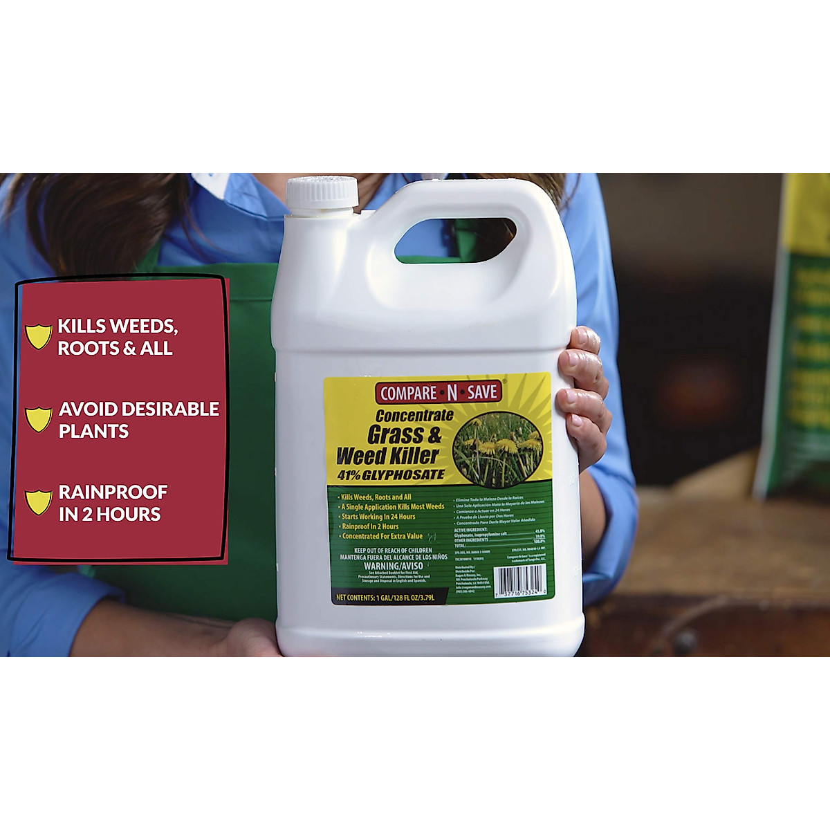 Compare-N-Save 75324 Herbicide, 1-gallon, white