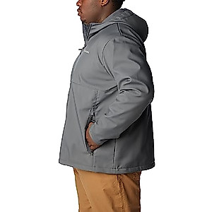 Columbia Men's Ascender Hooded Softshell Jacket, Graphite, Medium