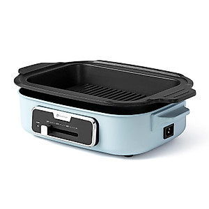 Indoor Electric Grill Appliance Griddle Party Electric Skillets Set with 5 Removable Nonstick Plates for Grilling, HotPot, BBQ, Dessert,Stir Fry, Paella Pasta Pot, All in One Cooking Machine