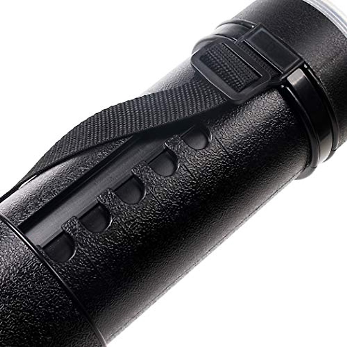 2-Pack Extendable Poster Tubes Expand from 24.5” to 40” with Shoulder Strap | Carry Documents, Blueprints, Drawings and Art | Black Portable Durable Round Storage Cases with Lids and Labels