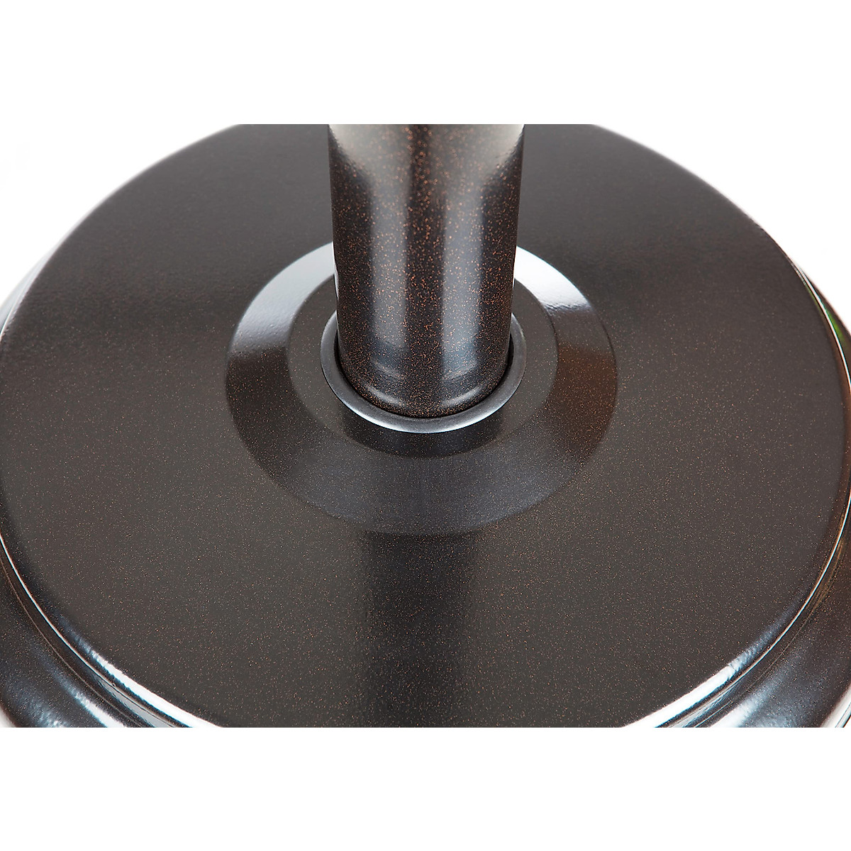 Amazon Basics 46,000 BTU Outdoor Propane Patio Heater with Wheels, Commercial & Residential, Havana Bronze, 32.1 x 32.1 x 91.3 inches (LxWxH)