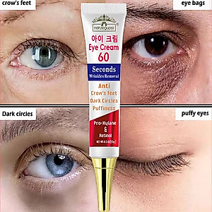 Instant eye cream with retinol, firming, anti-puffiness, wrinkles, removing dark circles, moisturizing skin (1)