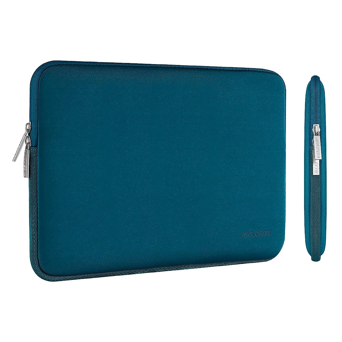 MOSISO Laptop Sleeve Compatible with MacBook Air 13 inch M3 A3113 M2 A2681 M1 A2337 A2179 A1932 / Pro 13 M2 M1 A2338 A2251 A2289 A2159 A1989 A1706 A1708, Neoprene Bag with Small Case, Deep Teal