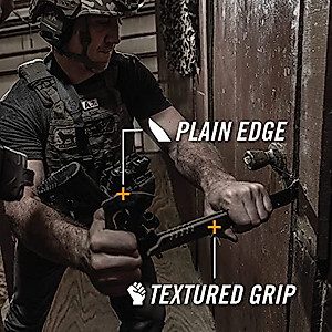 Gerber Gear 30-000715N Downrange Tactical Tomahawk, Multitool Hammer Head Axe and Prybar, Included Sheath, Brown/Black