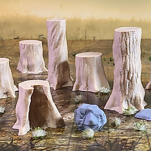 Extruded Gaming Beech Trees Set 2