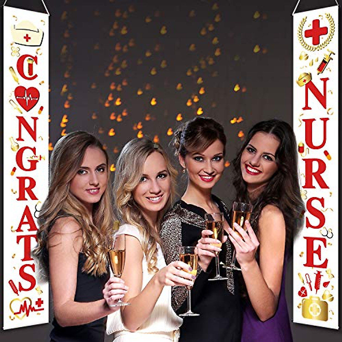 Nurse Graduation Banner Set - Celebrate RN Achievements | Blulu