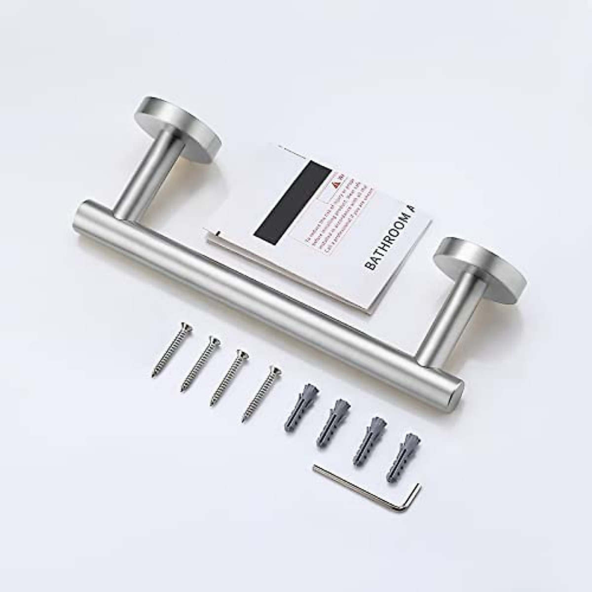 KES 6.7 Inches Hand Towel Bar for Bathroom Towel Holder Kitchen Dish Cloths Hanger SUS304 Stainless Steel RUSTPROOF Wall Mount Brushed Steel, Total Length 9.1 Inch, A2000S23-2