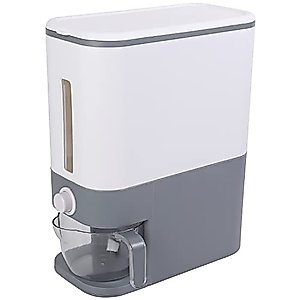 Sooyee 22 Lbs Rice Dispenser with Measuring Cup,Large Rice Container, Food Storage Containers for Rice, Corn,Soybean & Oatmeal,Airtight, Moisture Proof