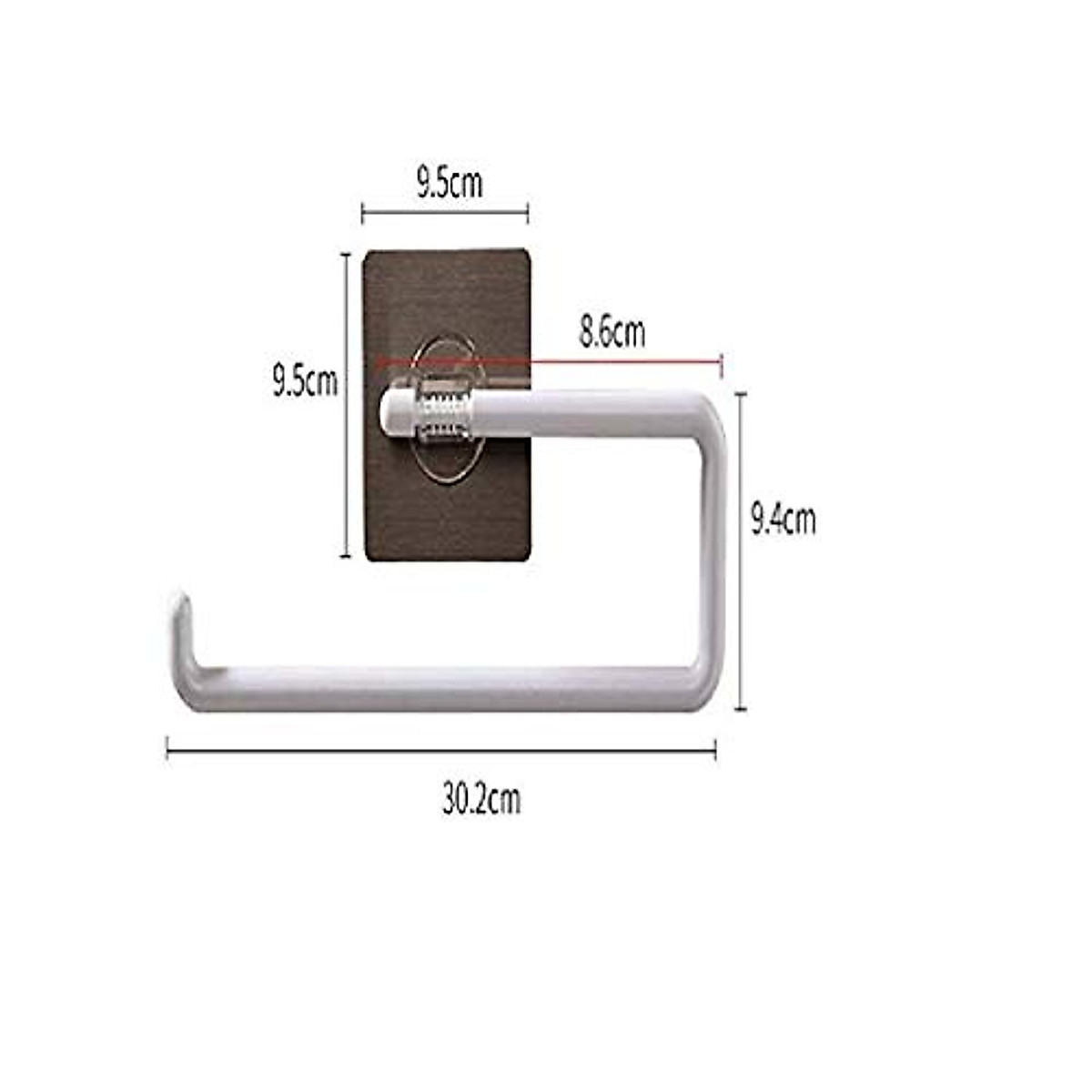 AFLHYJK Towel Rack- Kitchen Over Cabinet Strong Steel Double Towel Bar Rack - Hang on Inside or Outside of Doors - Storage and Organization for Hand