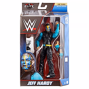 WWE Jeff Hardy Top Picks Elite Collection Action Figure with Accessories, 6-inch Posable Collectible Gift for WWE Fans Ages 8 Years Old & Up