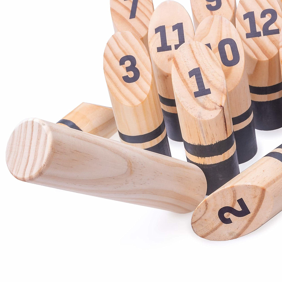 Finska | Portable Outdoor Lawn Game | Unique, Traditional Family Game | Premium Wooden Tossing Game Set Perfect for Parties, BBQs, Cookouts, Yard Activities | Comes with Carrying Crate