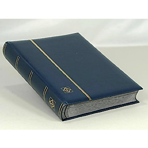 Lighthouse 64-Black Page Leatherette Cover Stamp Stockbook LSP4/32 Blue by Lighthouse